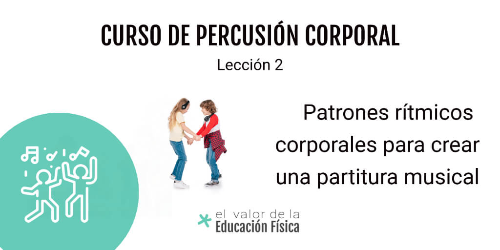 Patrones rítmicos corporales para crear una partitura musical