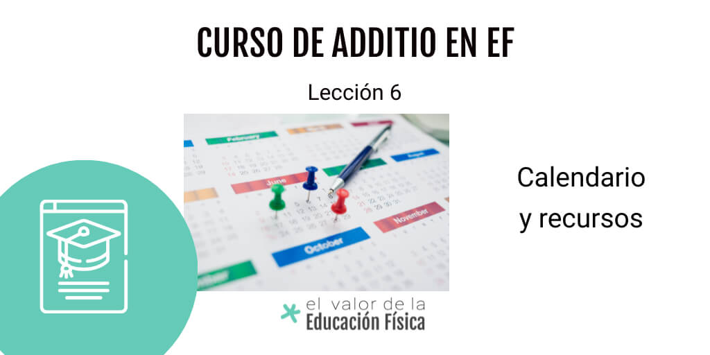 Curso de Additio en EF: Calendario y recursos